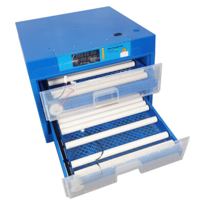 128-Eggs Drawer-Style Incubator with Warm/ Wet Dual Display for Poultry ...