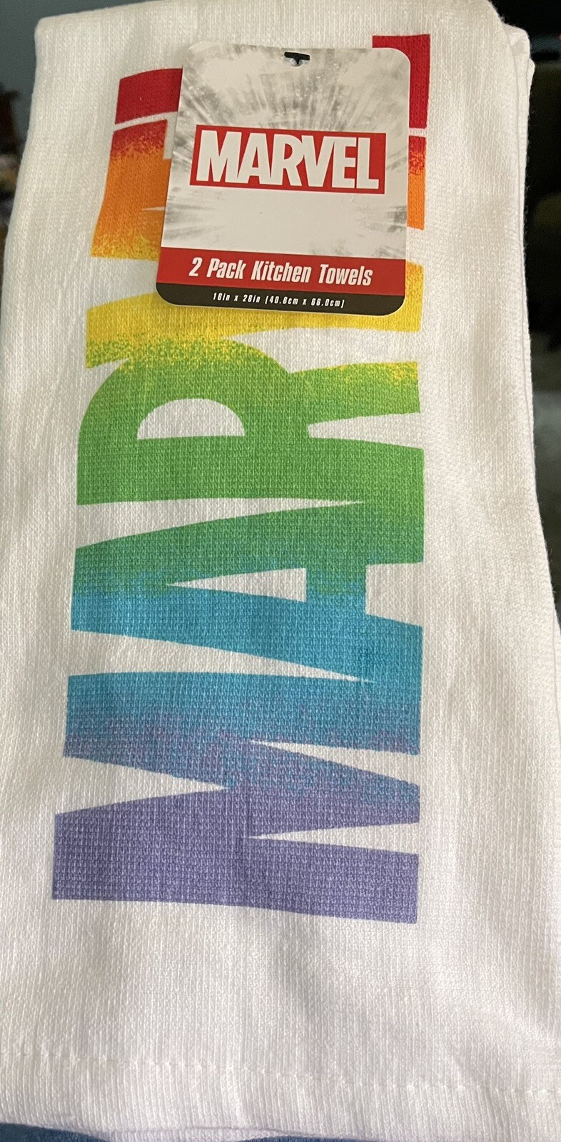 Marvel Logo Rainbow Pride Kitchen Towels - Set Of 2 for sale online | eBay