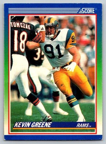 1990 SCORE KEVIN GREENE LOS ANGELES RAMS #374 | eBay