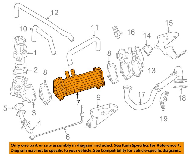 Mercedes-Benz SPRINTER EGR Recirculation Cooler Factory OEM 6421402175 ...