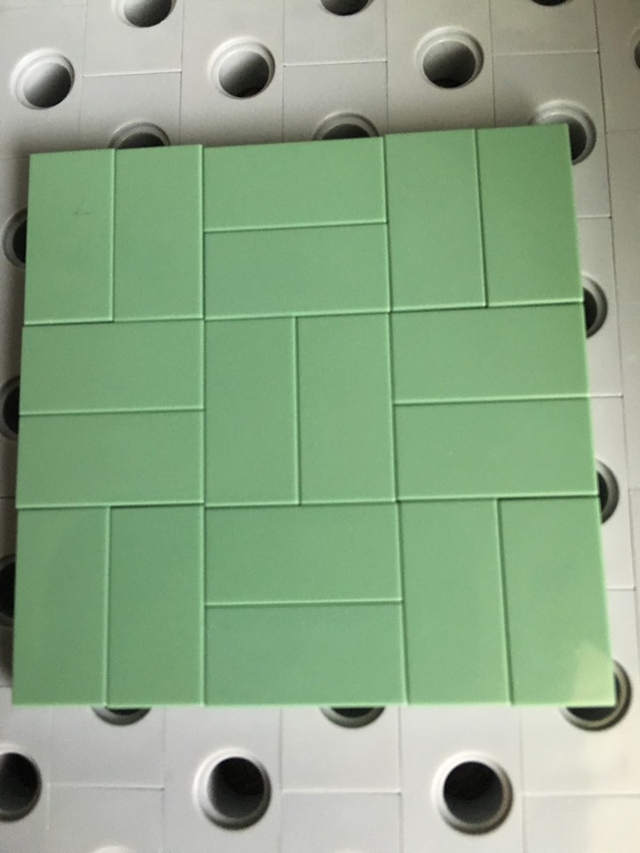 Lego Tile Sand Green Flat Tiles 1x2 Smooth Finishing Buildings Roof ...