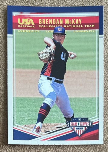 2018 Panini Stars & Stripes Longevity Brendan McKay Rookie #71 USA ...