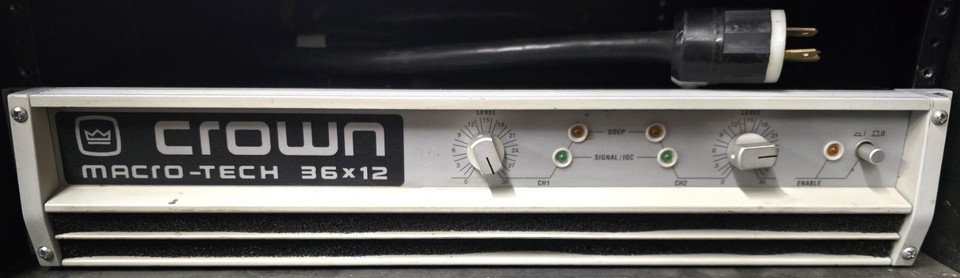 2 JBL/Flag Systems MX-12 monitor wedges, 1 Crown MA36X12, 1 ATA case ...