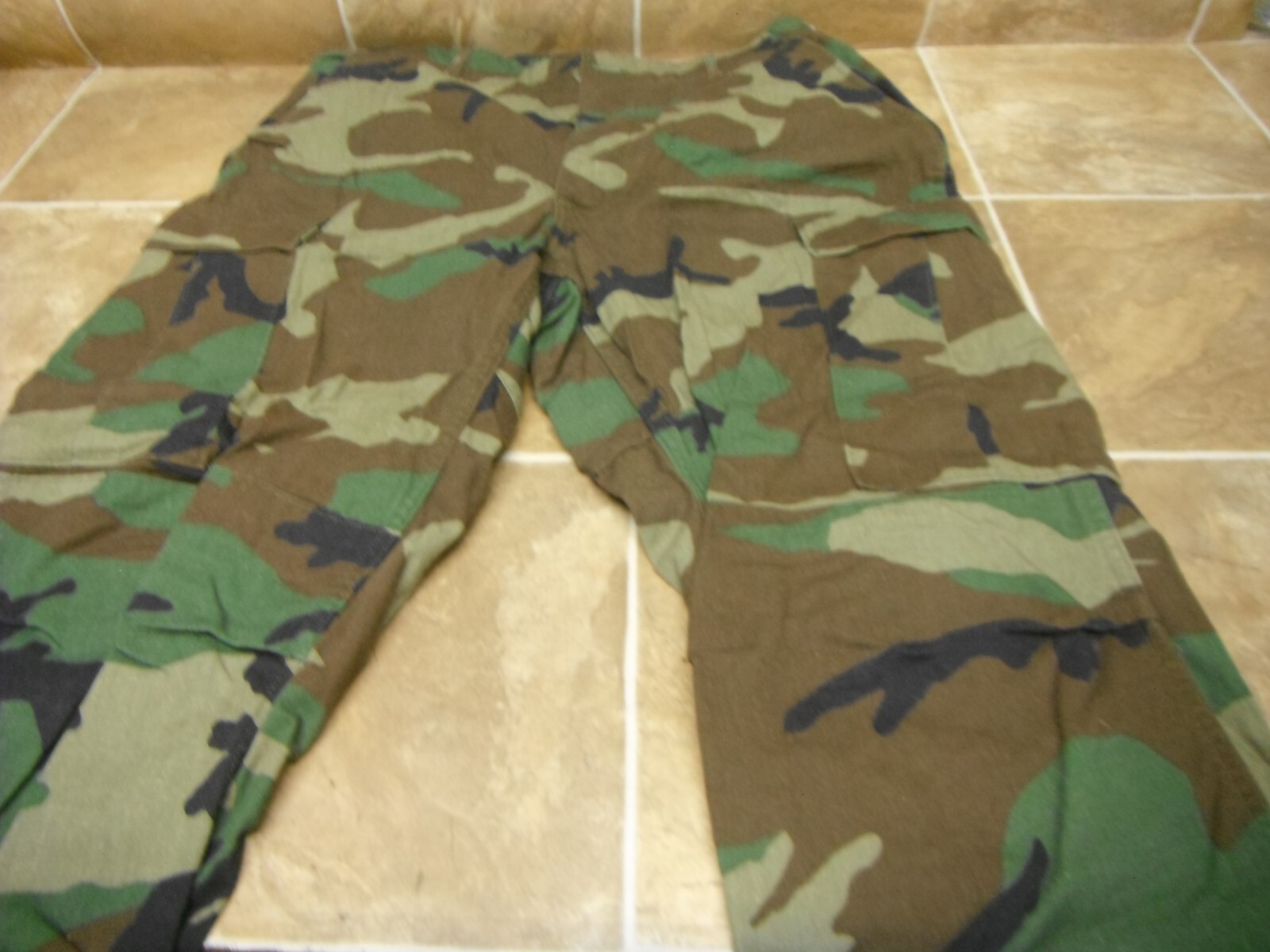 US Army / Marines Woodland Camo Combat Cargo Pants M… - Gem