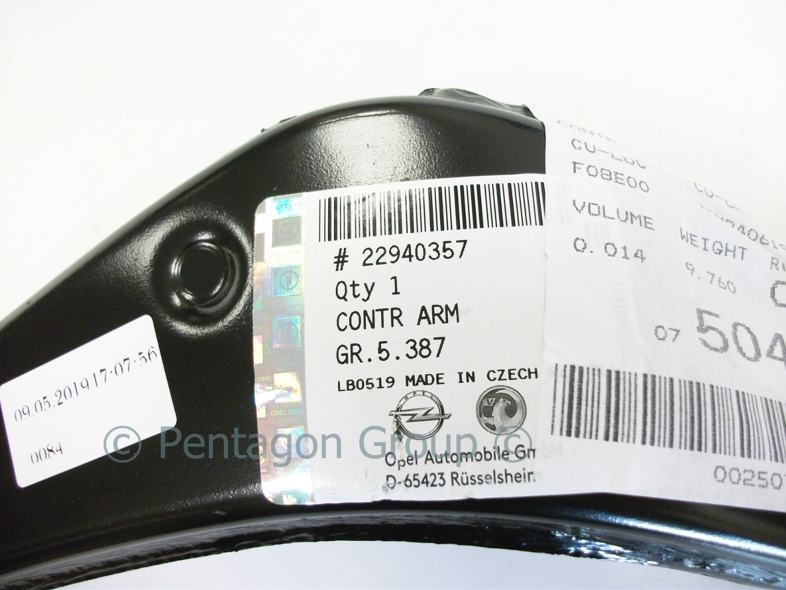 Genuine Vauxhall Insignia A 14-17 RH Upper Rear Suspension Control Arm ...