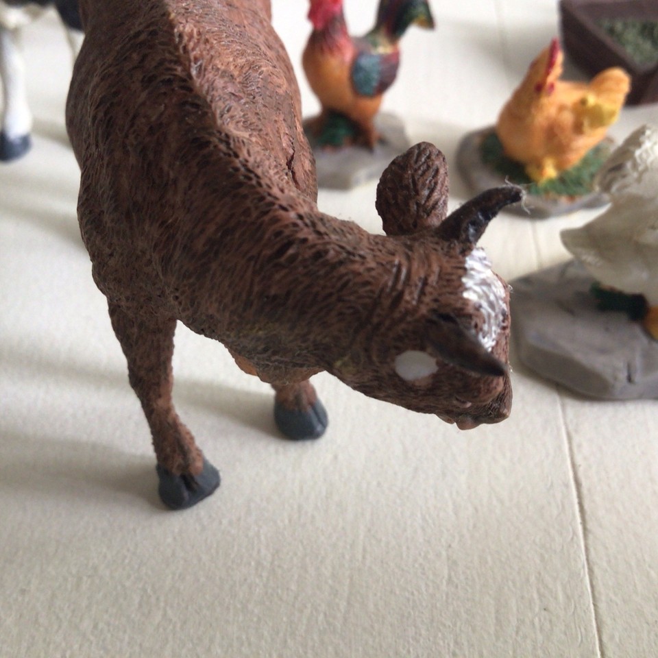 Lemax Village Collection Barnyard Animals Chicken Rooster Pigs Ducks ...