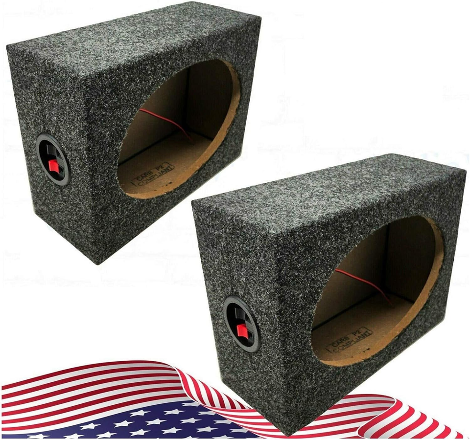 Angled Style 6 x 9 Inch Car Audio Enclosures MDF Sturdy Constructed ...