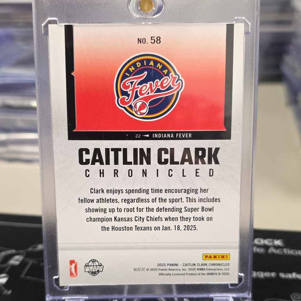 Panini Caitlin Clark Chronicled Base Set #58 Indiana Fever Basketball ...
