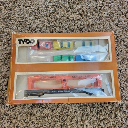 Tyco HO Trailer Train Auto Loader w/5 Cars & Kadee Couplers, #349-450 ...