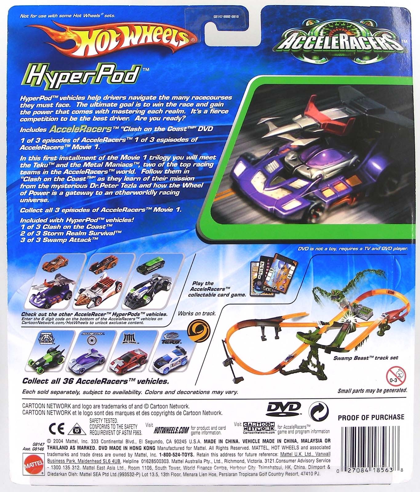 AcceleRacers Carpoon HyperPod Drift Tech Hot Wheels DVD 1 of3 Clash on ...