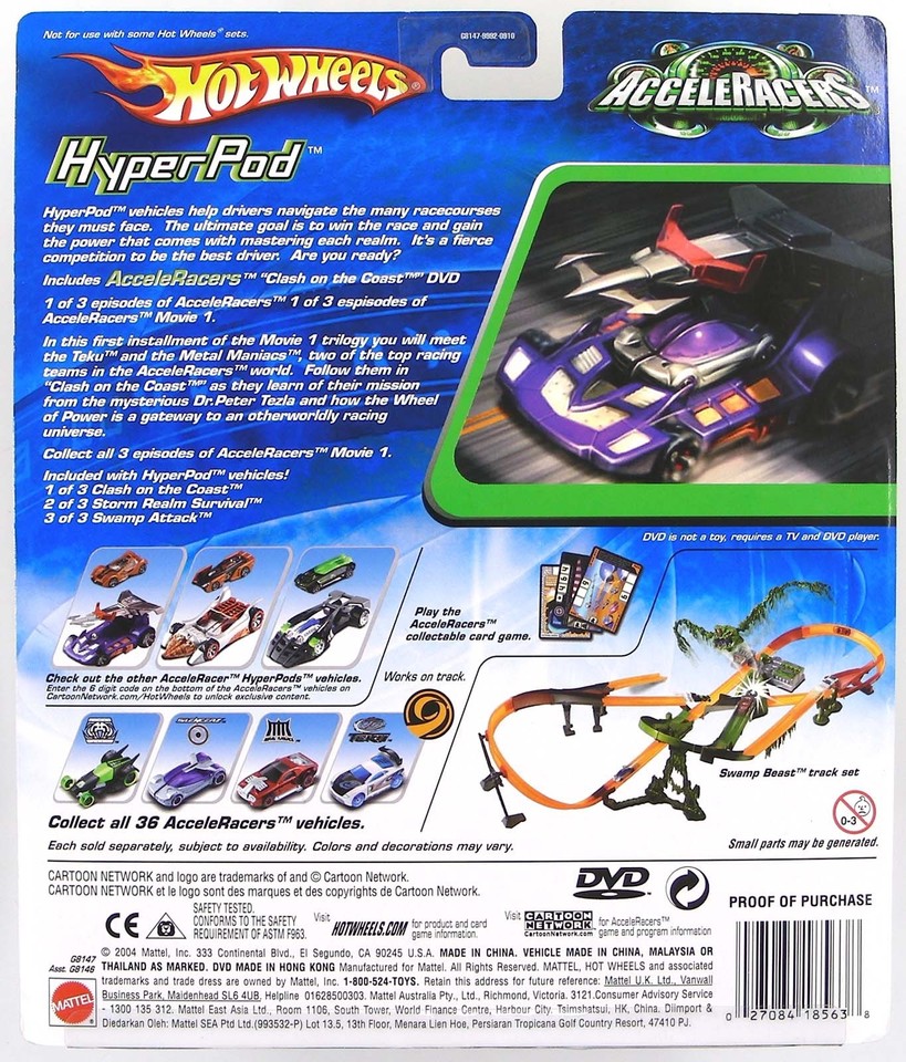 AcceleRacers Carpoon HyperPod Drift Tech Hot Wheels DVD 1 of3 Clash on ...