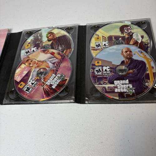 GTA V Grand Theft Auto 5 PC DVD-ROM 7 Discs RockStar Games NO MAP | eBay