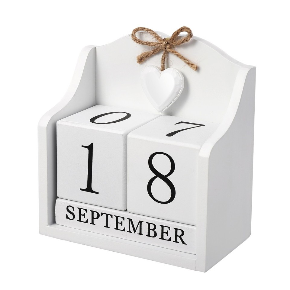Vintage Perpetual Block Calendar for Desk Office Home Decoration | eBay UK