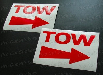 TOW Stickers 75mm - 150mm Sizes Decals Race Rally Trackday Racing ...