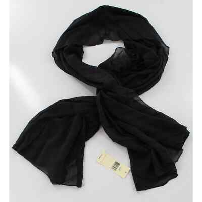 Collection XIIX Large 68" x 40" Black Evening Wrap Scarf NIP #SF017 | eBay