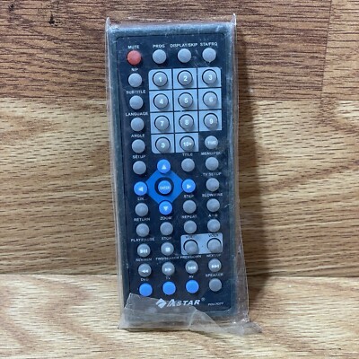Astar PDV-7077 Black Portable Battery Powered Remote Control For DVD ...