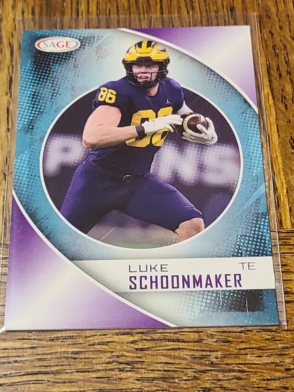 MICHIGAN WOLVERINES LUKE SCHOONMAKER 2023 SAGE PURPLE #145 | eBay