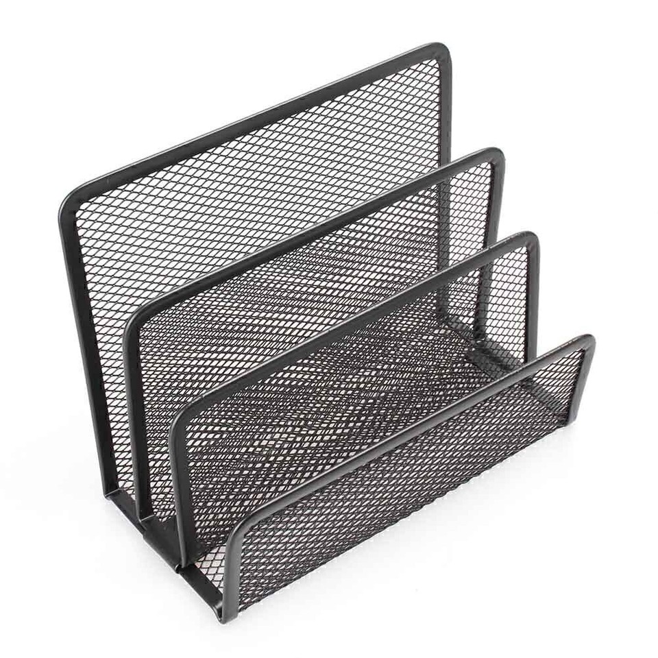 Mesh Letter Paper File Storage Rack Holder Tray Organiser Desktop ...
