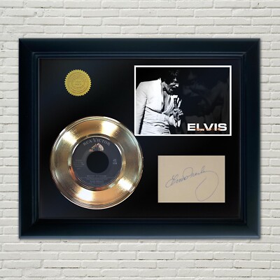 Elvis Presley Framed 45 Gold Record Reproduction Signature Display 3 | eBay