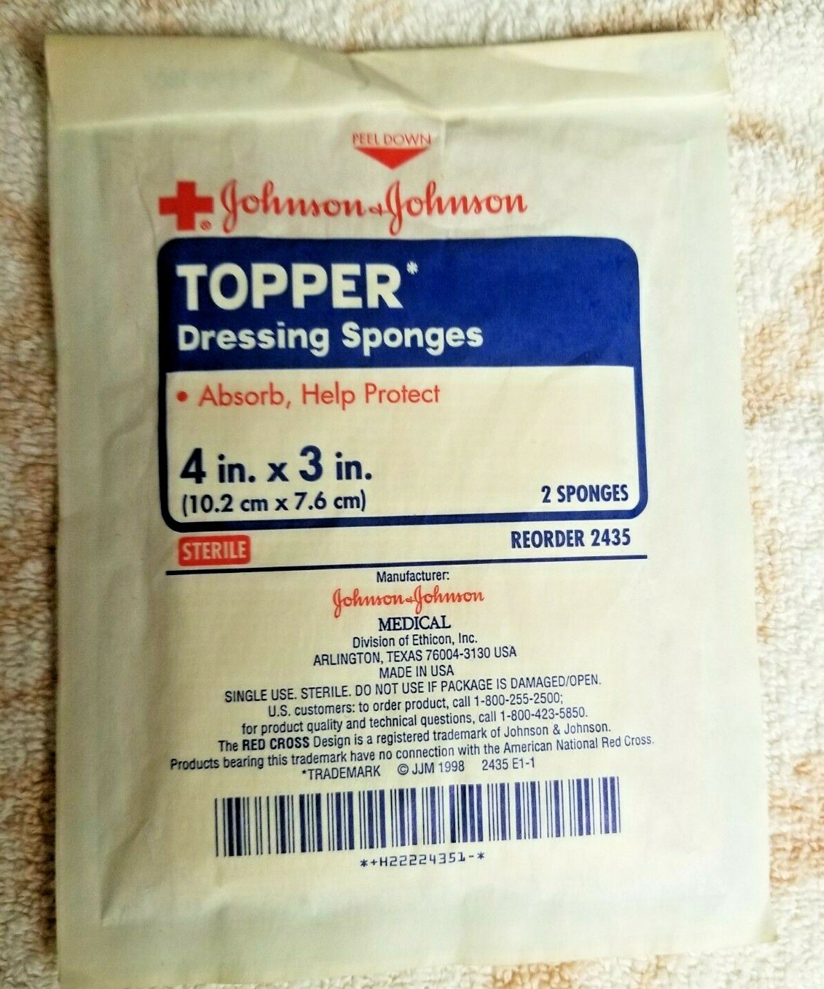 17 Assorted Johnson & Johnson Split & Drain Sponges, Toppers, Gauze ...