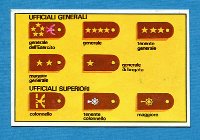 ARMI E SOLDATI - Edis 71 - Figurina-Sticker n. 406 -GRADI AMERICANI ...