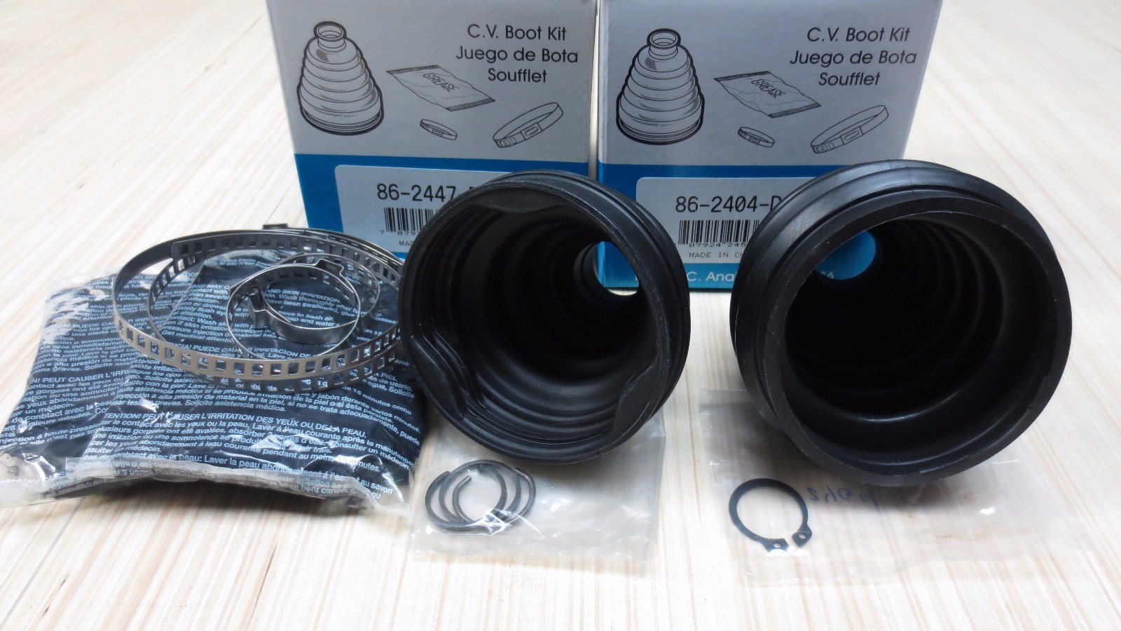 Front Inner & Outer CV Axle Boot Kit for Toyota Corolla 2003-2008 Empi ...