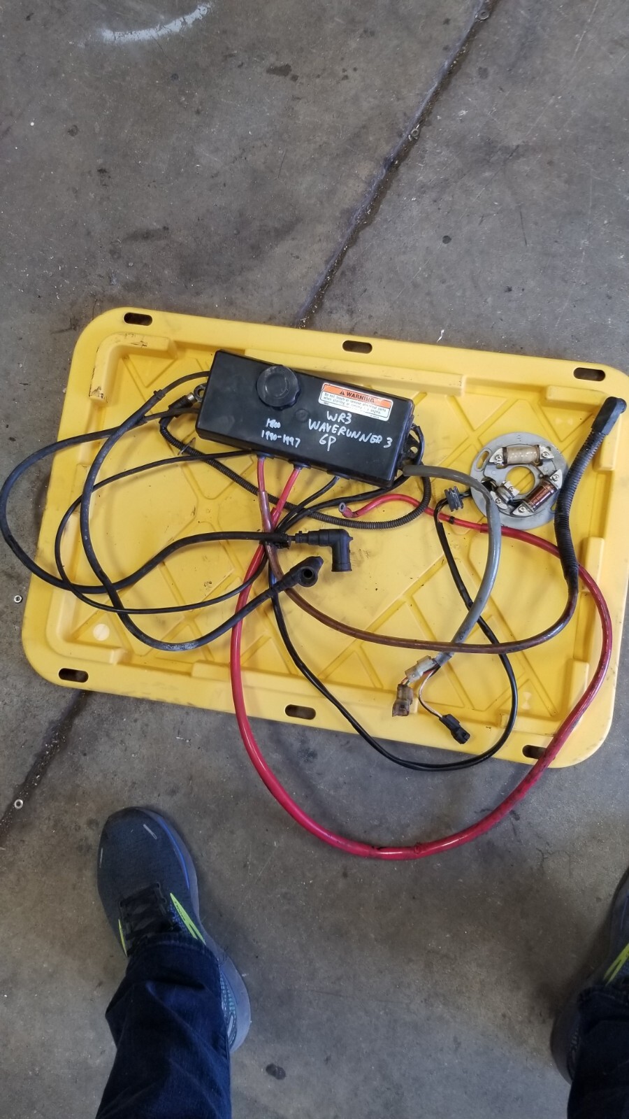 1990-1997 YAMAHA WR3 700 650 EBOX & STATOR Ignition Electrical Box cdi ...