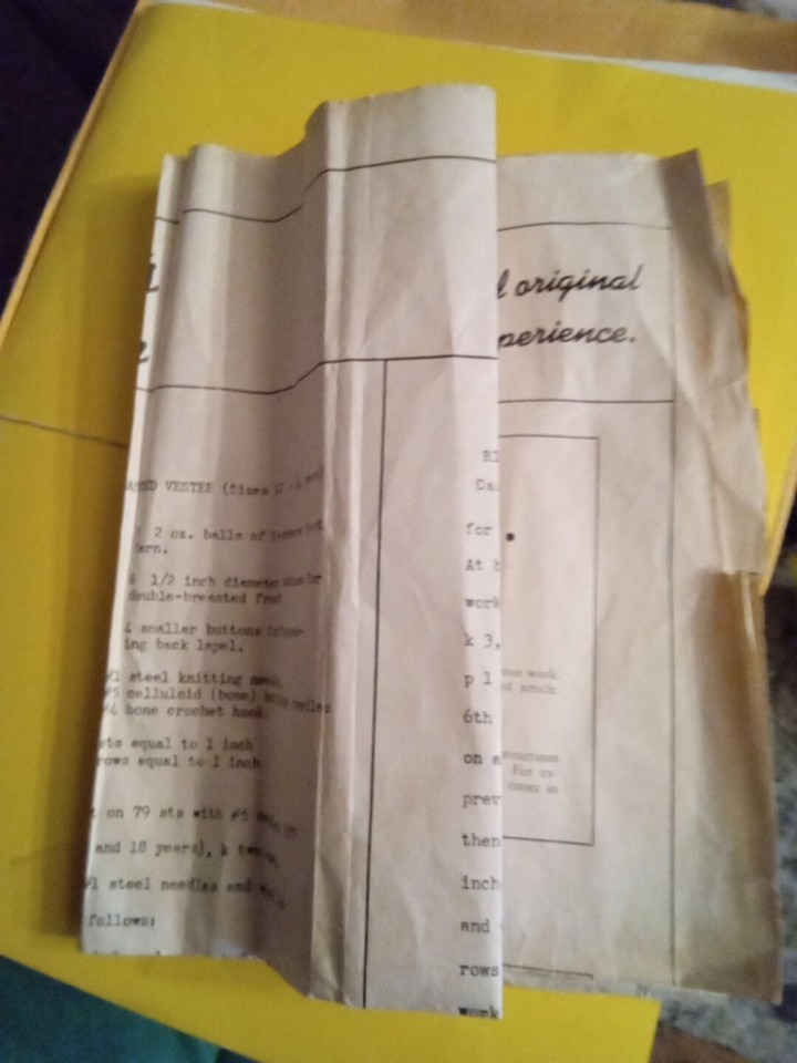 Vintage Anne Cabot Knitted Button-up Vestee #5289 | eBay