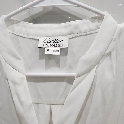 CARTIER Shirt Women White EU Size 38 RARE STAFF Uniform | eBay