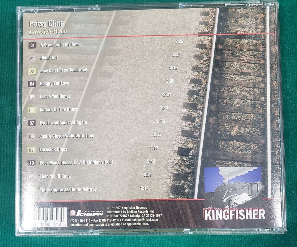 Lovesick Blues [Kingfisher] by Patsy Cline (CD, Apr-1997, Kingfisher ...
