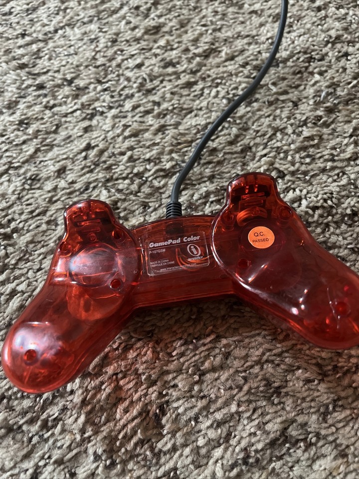 Interact Performance Game Pad Colors Controller RED CLEAR Sony ...
