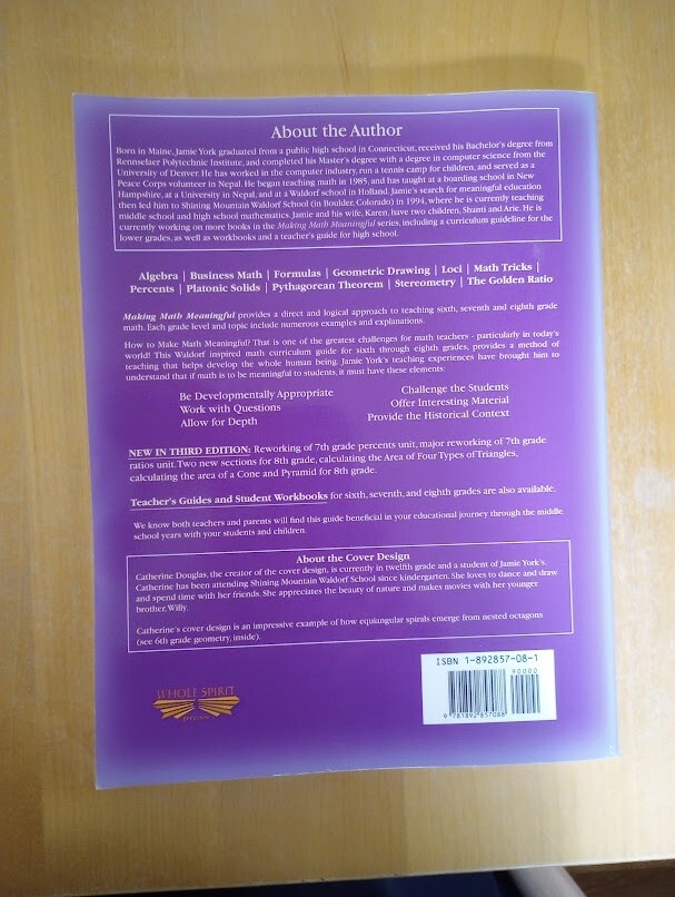 "Making Math Meaningful", Waldorf curriculum by Jamie York, Third ...