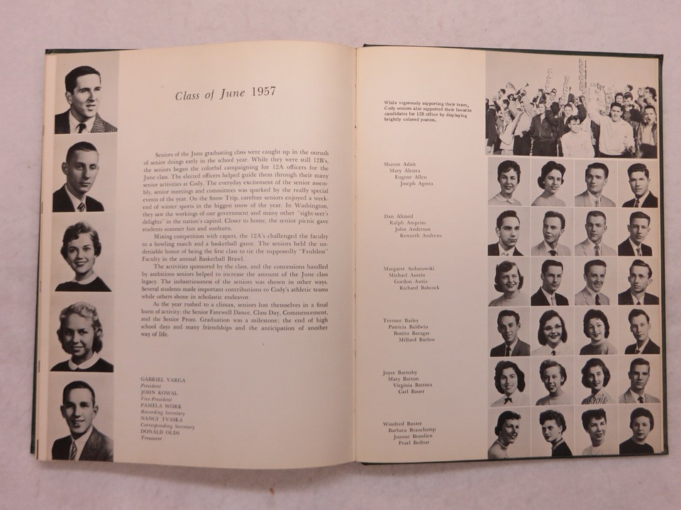 1957 FRANK CODY HIGH SCHOOL YEARBOOK DETROIT MI | eBay