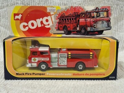 1979 Corgi #2029 Mack Fire Pumper Truck / Fire Engine In Box! | eBay