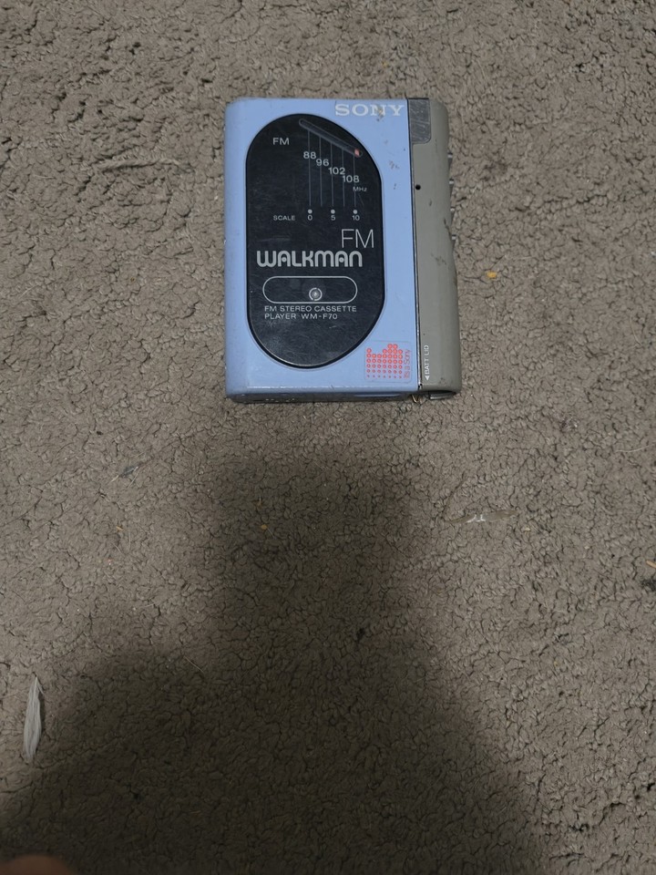 Vintage Sony WM-F70 Grey Walkman FM Cassette Player Cassette | eBay