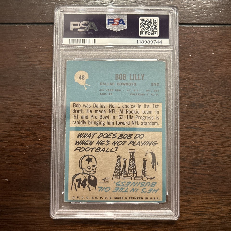 1964 PHILADELPHIA AUTO BOB LILLY SIGNED AUTOGRAPH DALLAS COWBOYS PSA | eBay