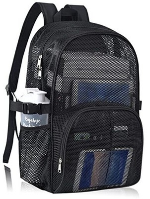 Heavy Duty Mesh Backpack for School Mesh School Bag with Laptop 22L ...