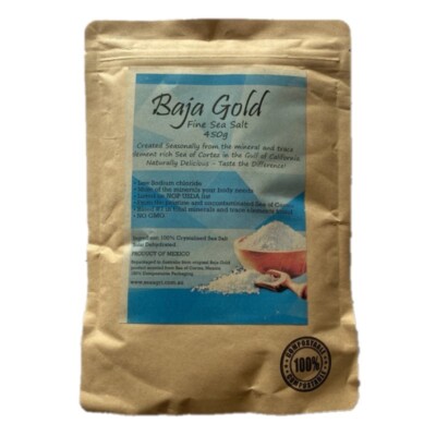 Baja Gold Fine Sea Salt - 450g | eBay
