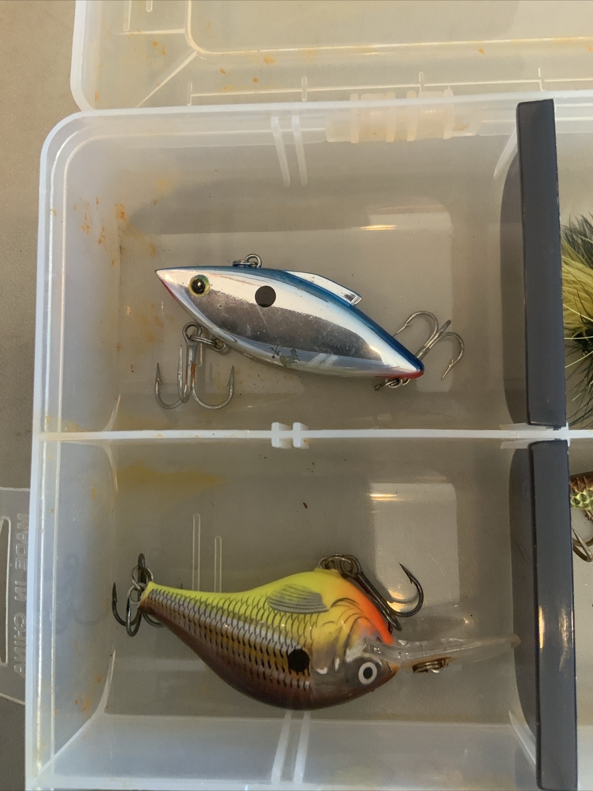 Lot Of Vintage Fishing Lures In Open Water 606 Tackle Box- Lure ...