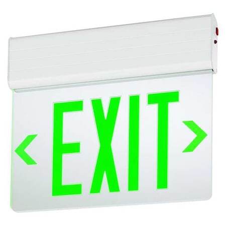 Lithonia Lighting Edg W 1 Gw El Sd Exit Sign, White, 1 Face(S), Led ...