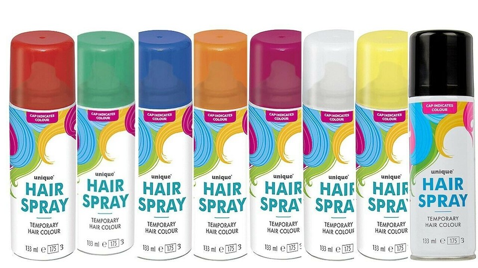 Temporary Hair Color Spray Wash Out Washable Party Fancy Dress Up Party ...