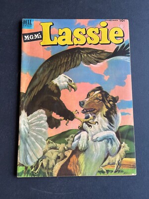 Lassie #10 - Painted cover art by Morris Gollub (Dell, 1953) Fine/VF | eBay