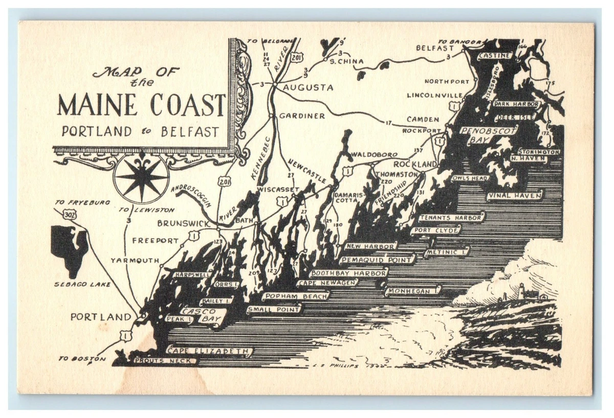 Belfast Maine Map