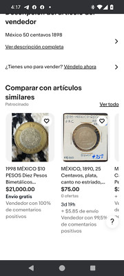 1998 MEXICO $10 PESOS Bi-Metal Mexican Diez Pesos Error On “8”Coin | eBay