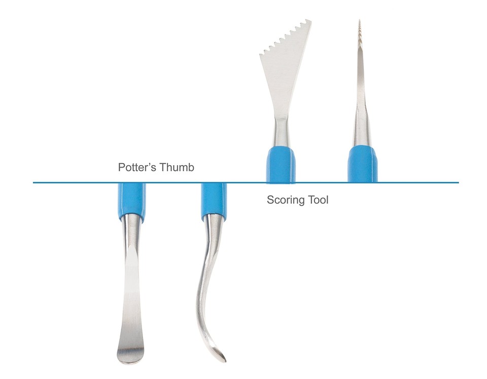 Xiem Tools Scoring and Joint Smoothing Tool (Double-Ended) for Pottery ...