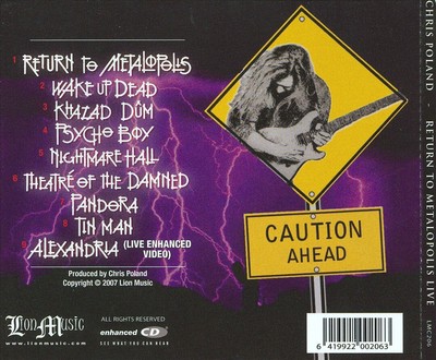 CHRIS POLAND - RETURN TO METALOPOLIS: LIVE NEW CD 6419922002063| eBay