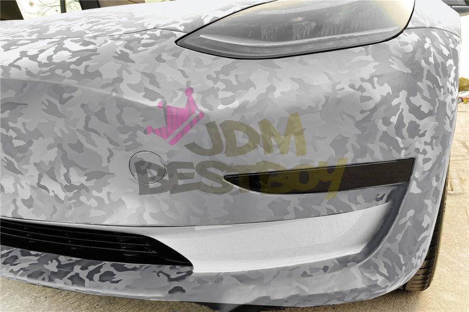 Camouflage Shadow Gray Camo Pattern Car Vinyl Wrap Decal Sticker Sheet ...
