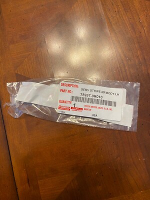 OEM 2006 2007 2008 2009 2010 2011 2012 TOYOTA RAV-4 Striping Kit LH ...