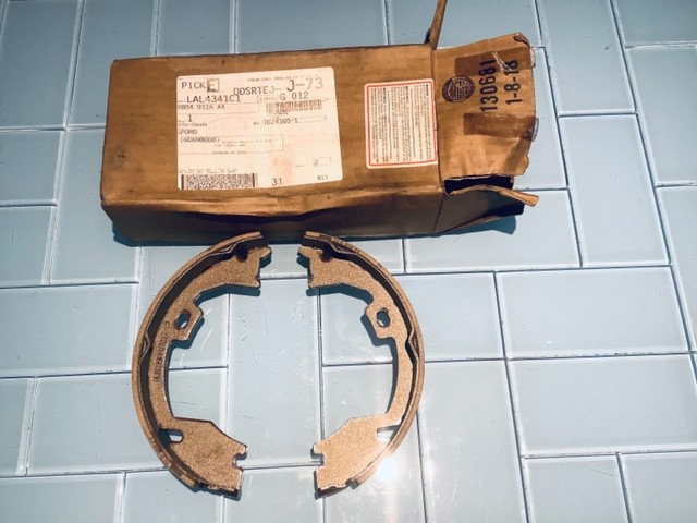 Parking Brake Shoe Set-VIN: L Rear Mopar 68049116AA for sale online | eBay