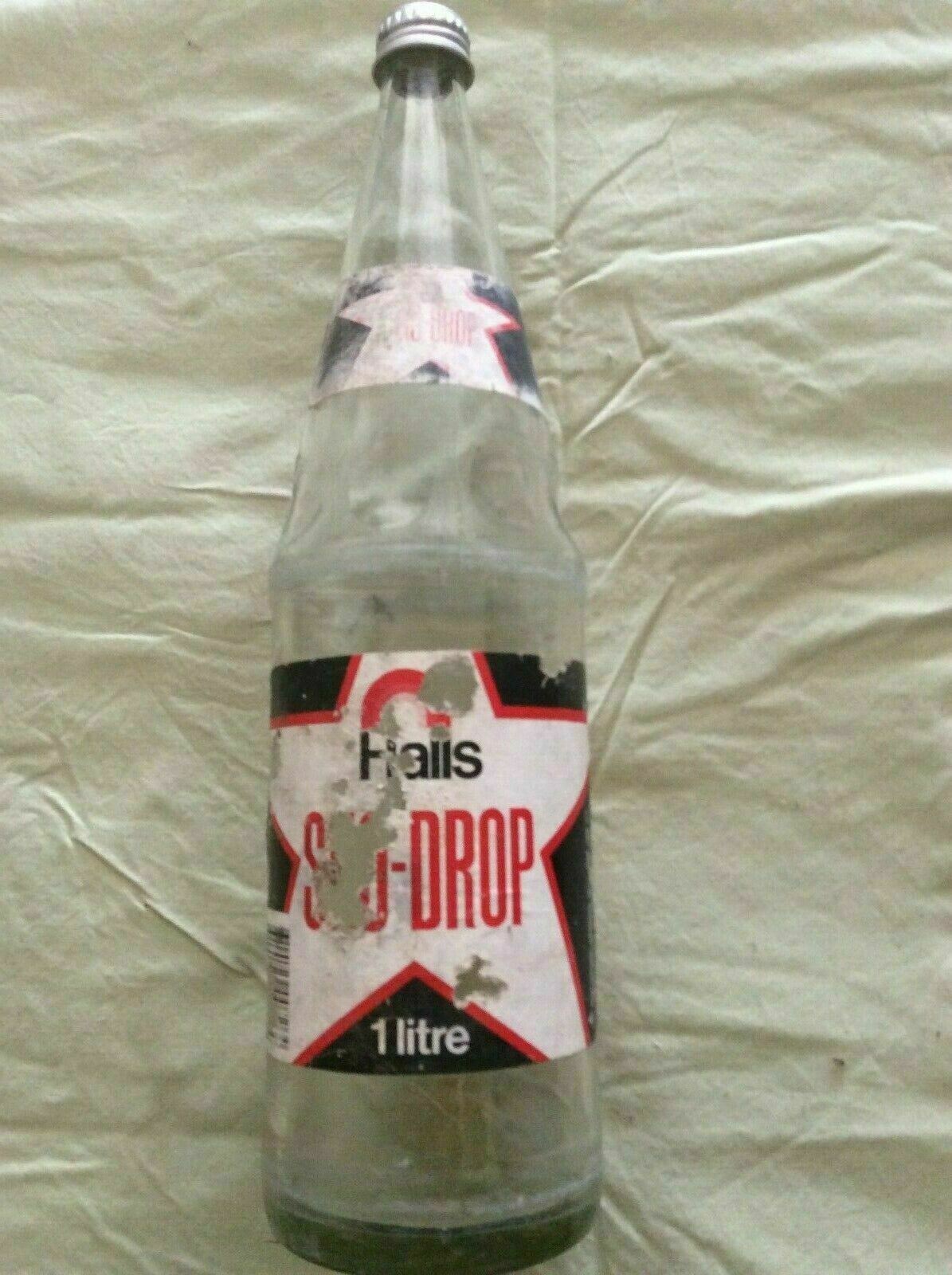 Vintage Rare Halls Sno-Drop 1 litre bottle | eBay